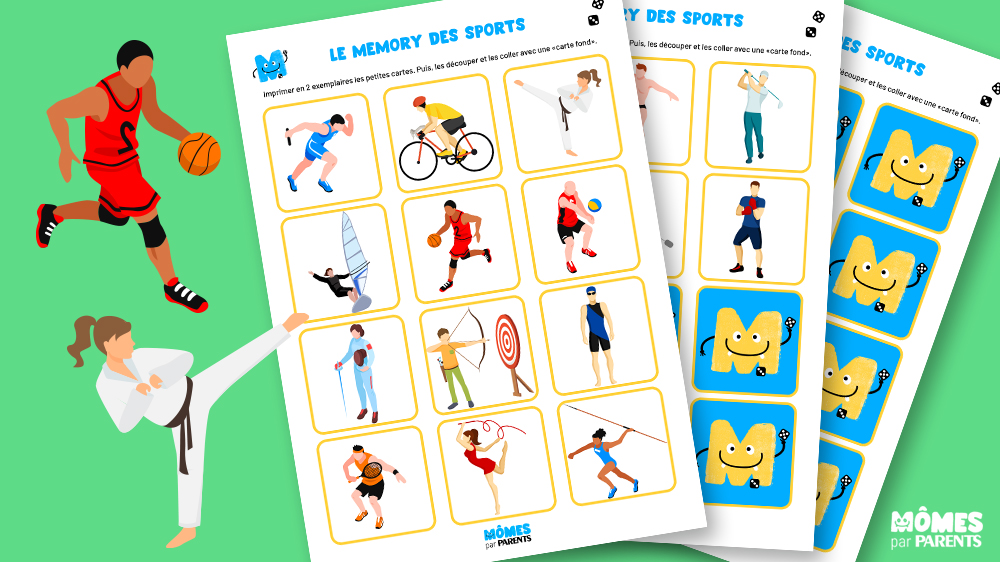 Jeux Olympiques : découvrez notre jeu de Memory spécial sports | MOMES