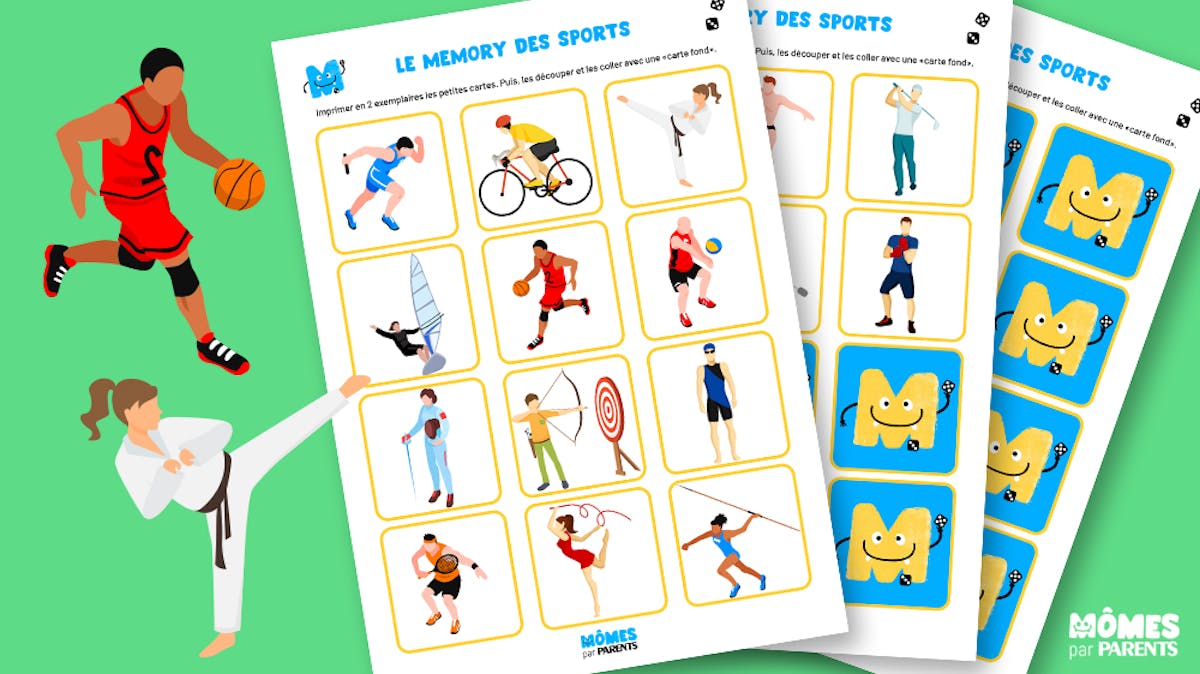 Jeux Olympiques : découvrez notre jeu de Memory spécial sports | MOMES
