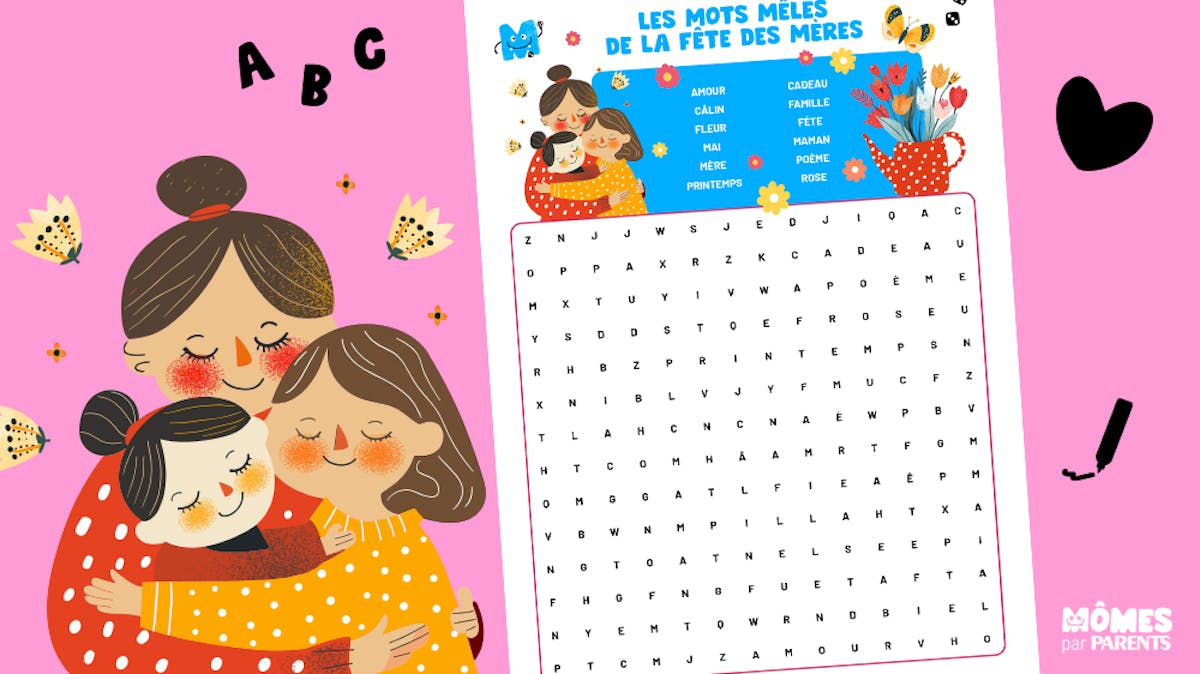 Découvrez notre jeu de mots mêlés spécial Fête des Mères | MOMES