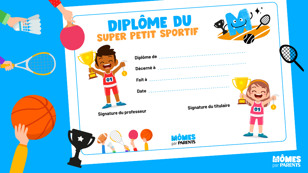 Découvrez notre diplôme du Super petit sportif à télécharger ...