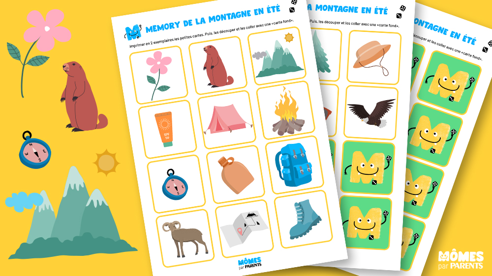 Découvrez notre jeu de Memory spécial montagne en été | MOMES