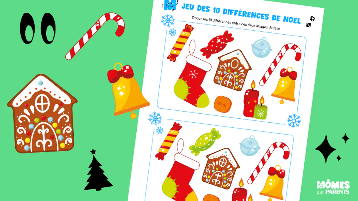 Jeu des 10 différences de Noël : plongez dans l'esprit festif avec ce ...