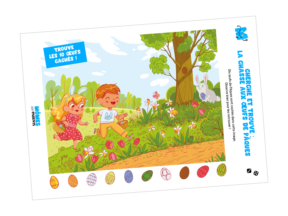 Pâques : un jeu cherche et trouve pour une chasse aux œufs amusante | MOMES