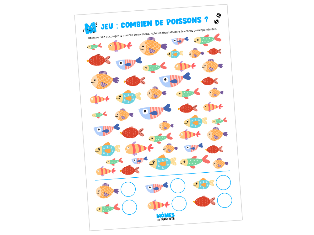 Jeu combien de poissons : un défi ludique pour apprendre à compter | MOMES