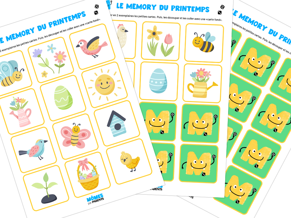 Découvrez notre jeu Memory spécial printemps à télécharger gratuitement | MOMES