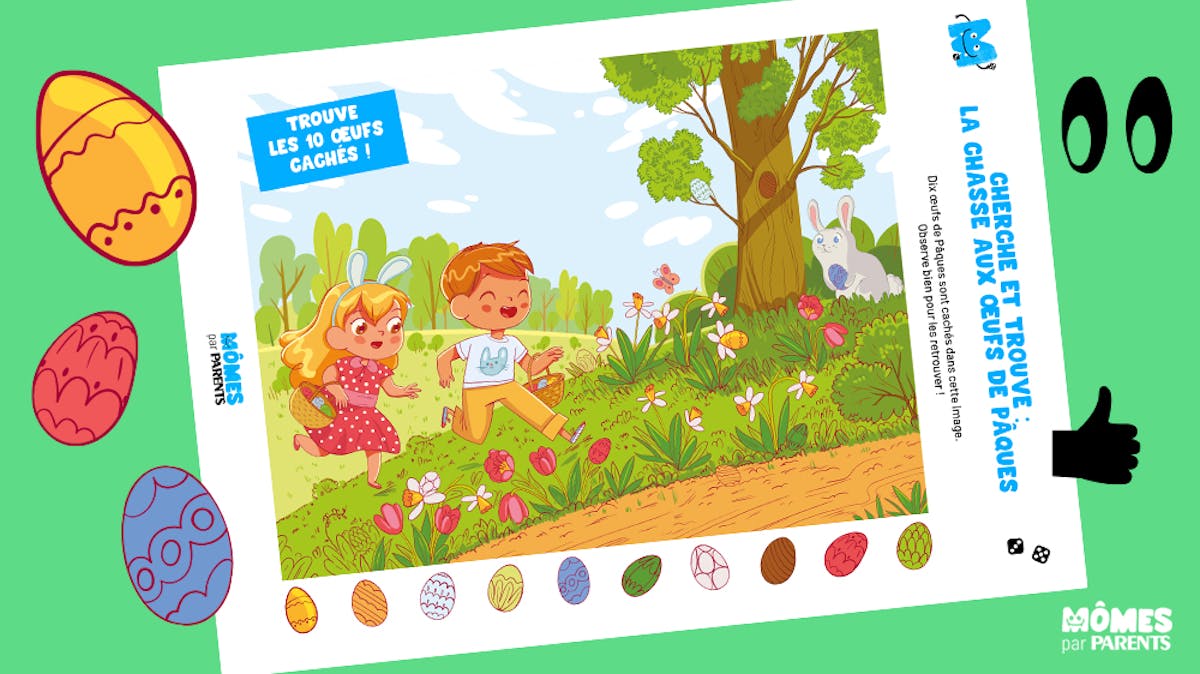 Pâques : un jeu cherche et trouve pour une chasse aux œufs amusante | MOMES