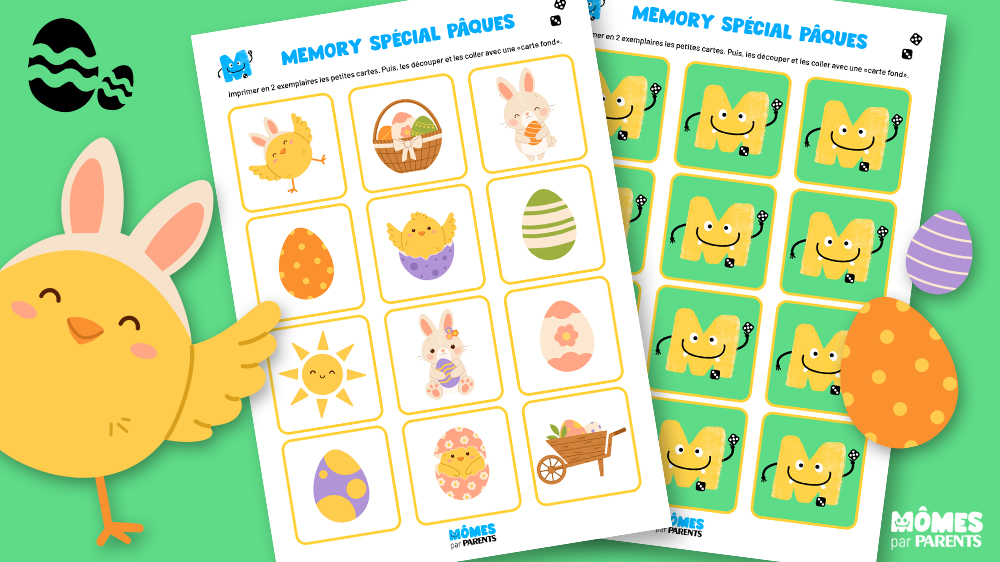 Découvrez notre jeu de Memory spécial Pâques | MOMES