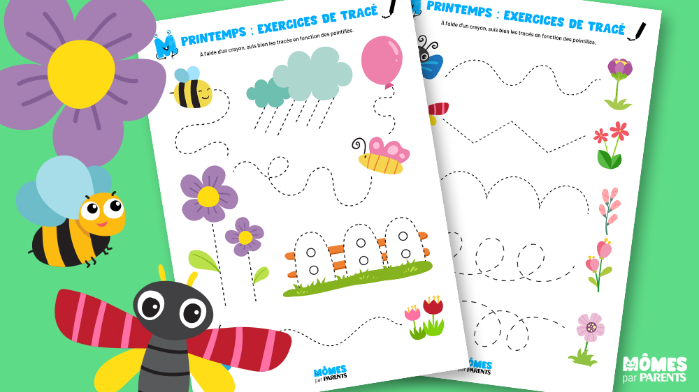 Printemps : des tracés ludiques pour apprendre la pré-écriture en s ...